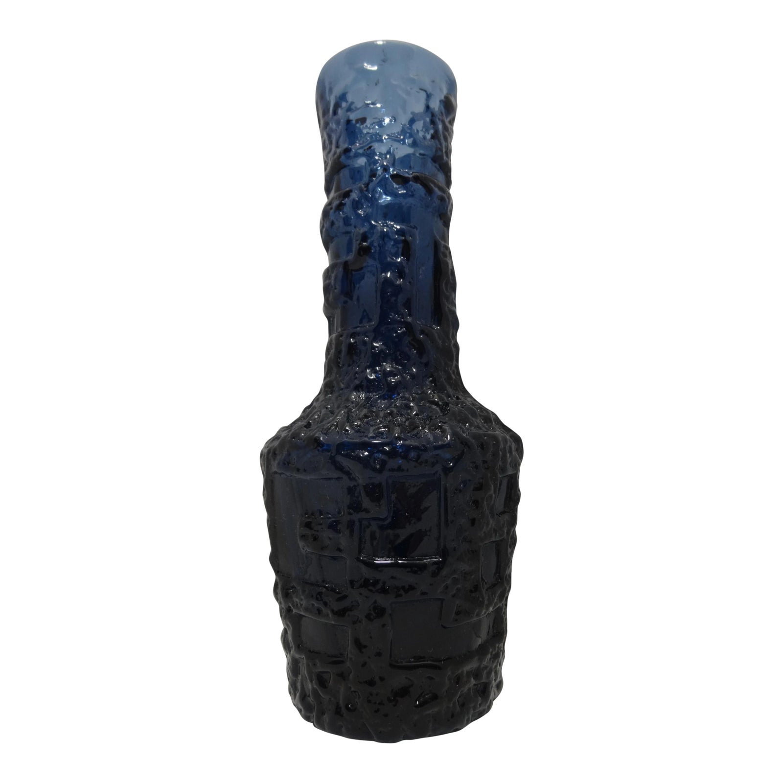 Gote Augustsson Blue Vase for Ruda glasbruk , Sweden | Chairish