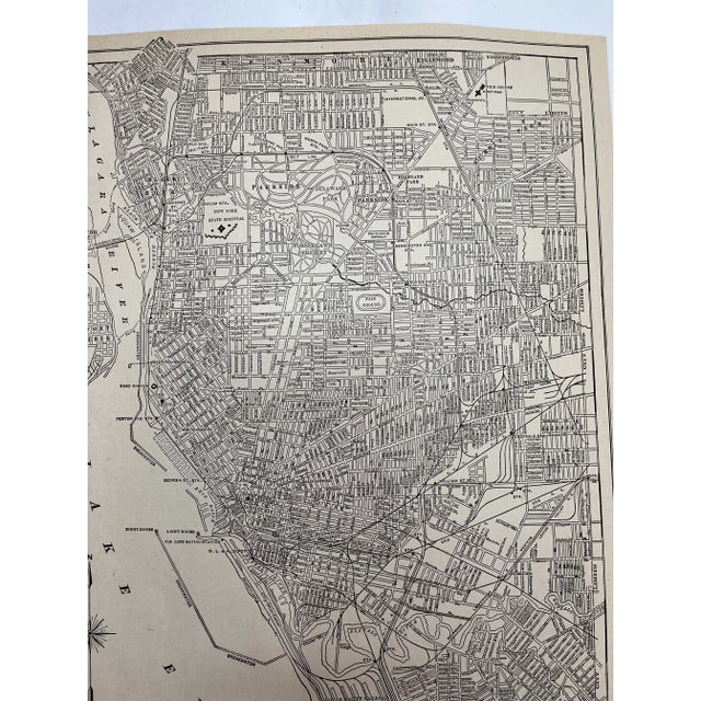 Antique 1920s Buffalo New York City Map | Chairish