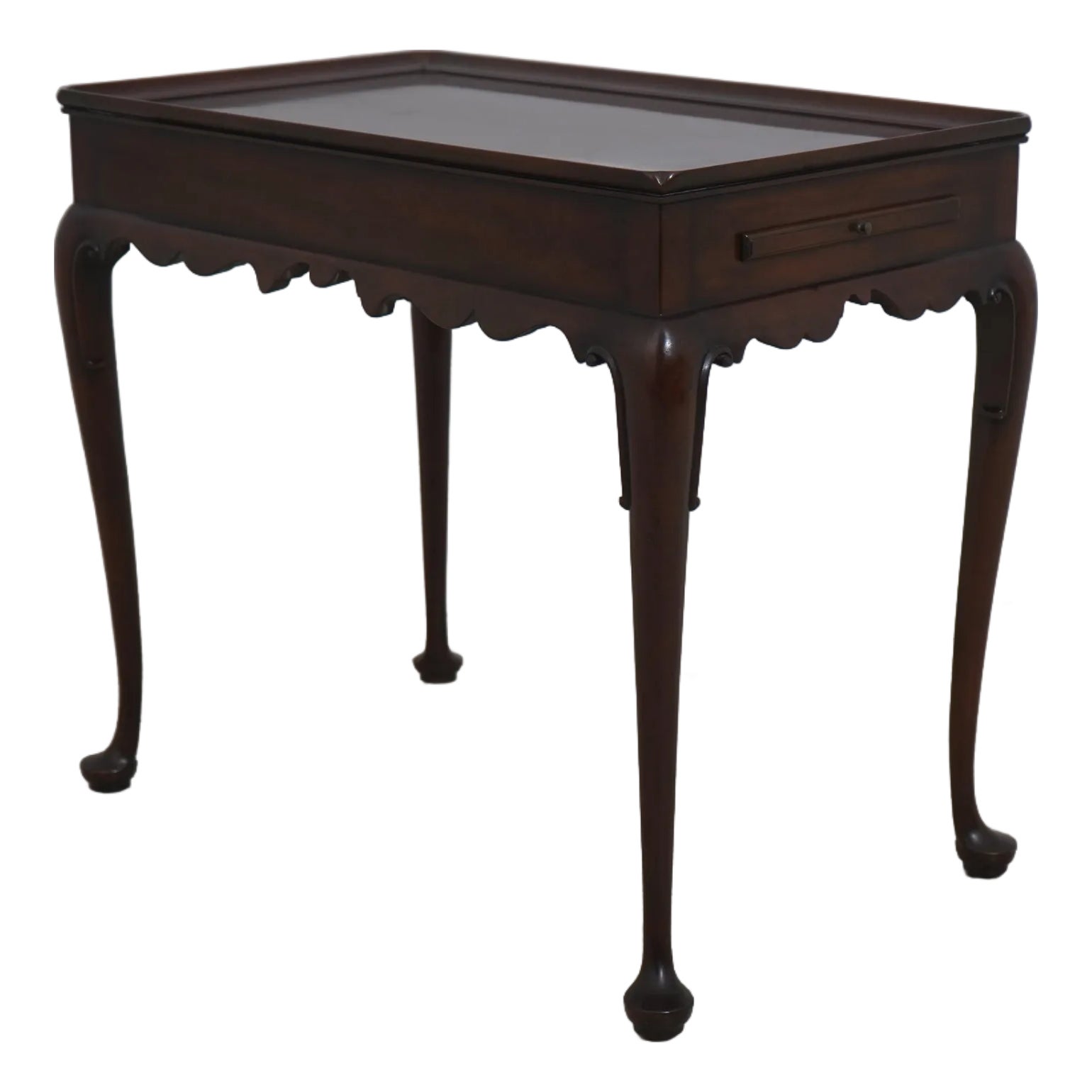Kittinger Colonial Williamsburg Cw-8 Mahogany Tea Table | Chairish