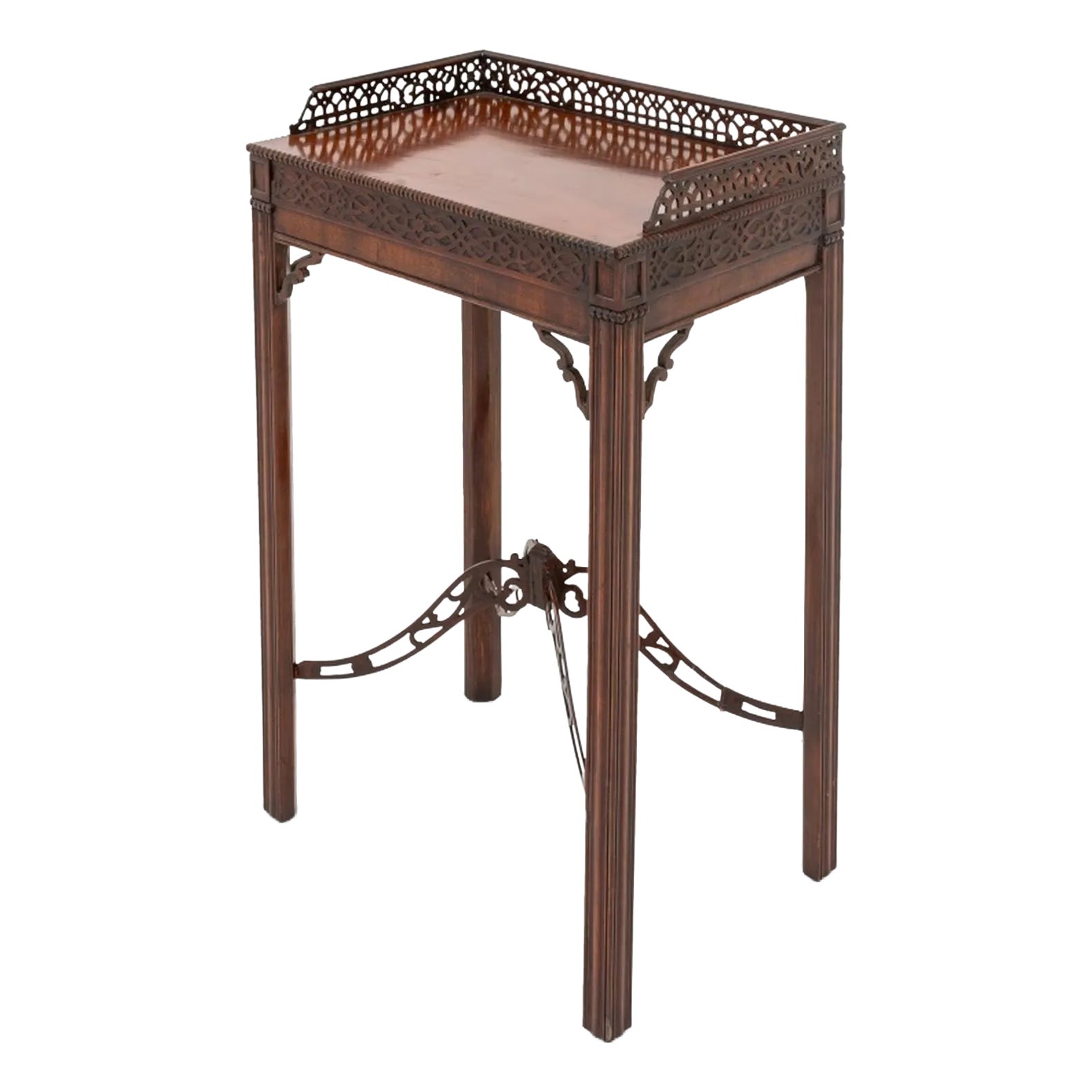 George III Mahogany Lamp Table | Chairish