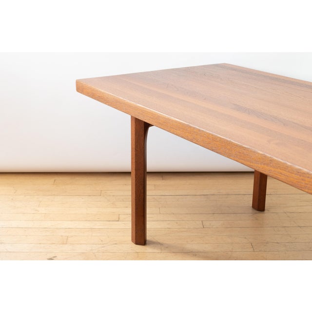1970s Staved Teak Carpenter Made Coffee Table | Chairish