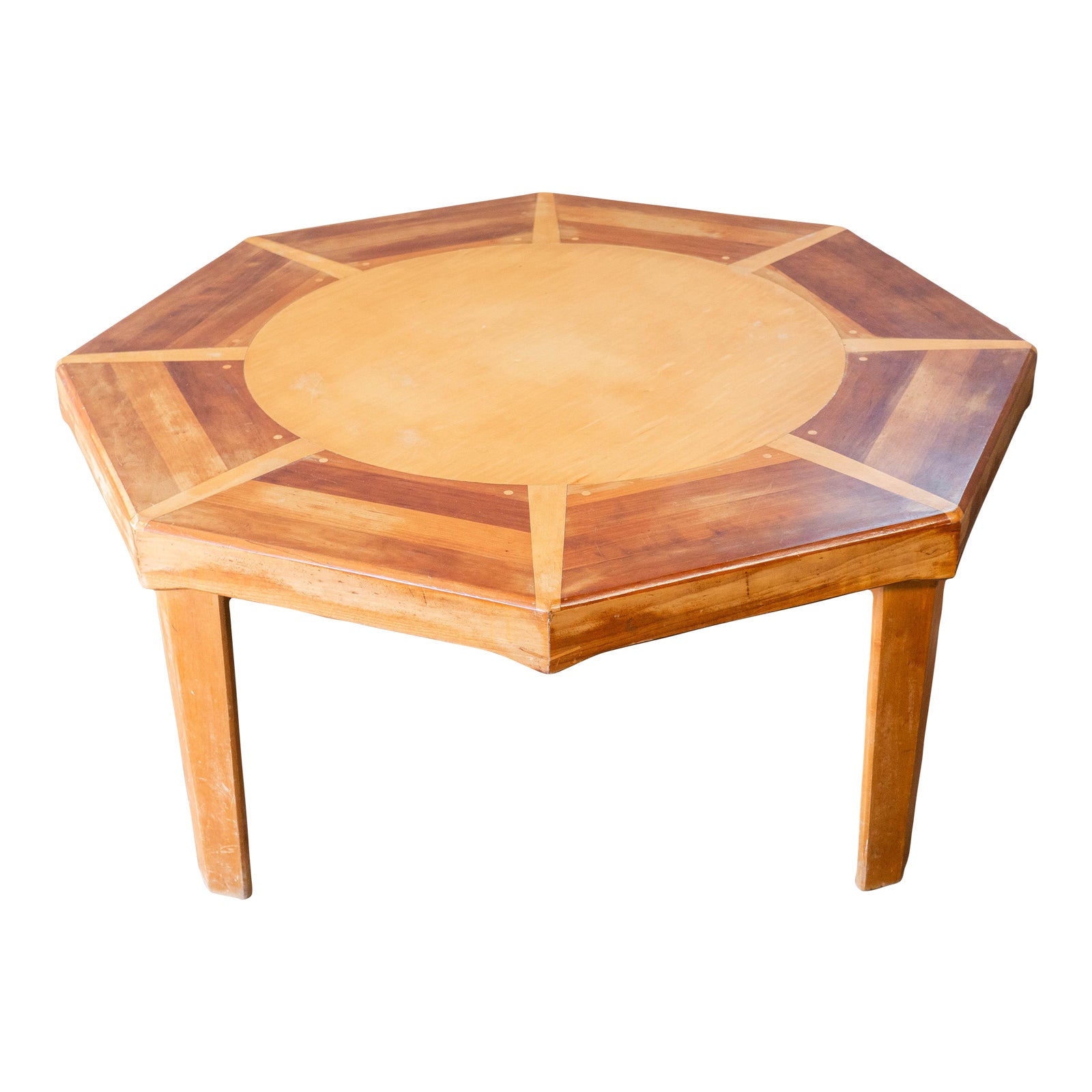 1970s Mid Century Octagon Coffee Table | Chairish
