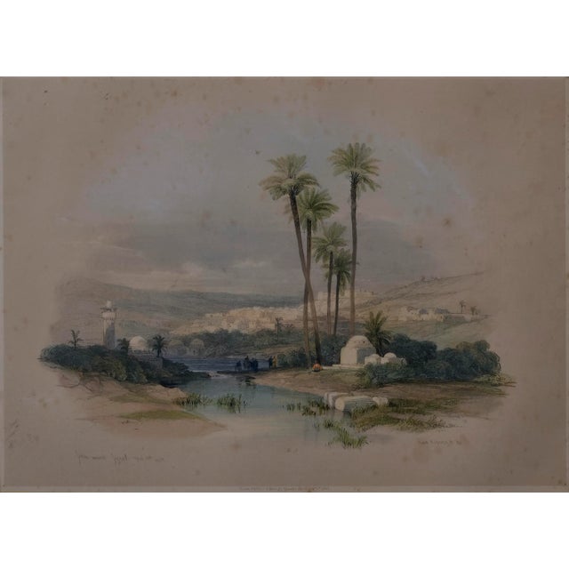 Pair of 19th C Hand Colored Engravings by David Roberts | Chairish