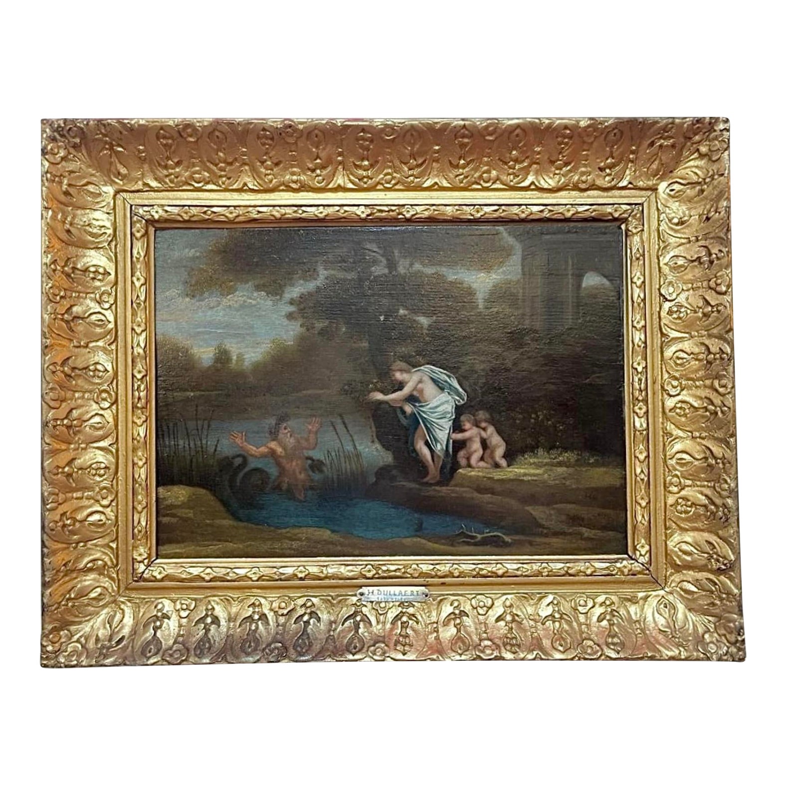 Heyman Dullaert (Dutch, 1636-1684), Oil Painting on Board | Chairish