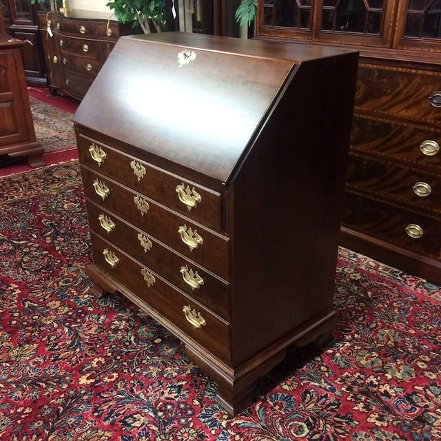 Vintage Secretary Desk, Monitor Furniture, Cherry Desk | Chairish