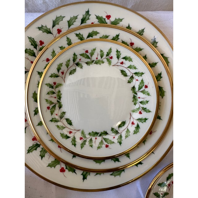 Lenox Holiday China Dinnerware Set- 60 Pieces | Chairish