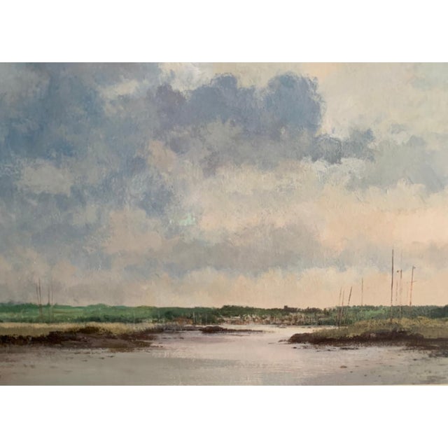 1980s Roy Perry "View of the River Deben" Original Gouache / Watercolor ...