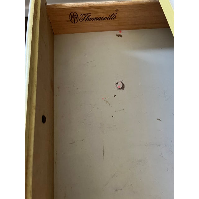 1950s MCM Thomasville Faux Bamboo Allegro Desk With Bench - Set of 2 ...