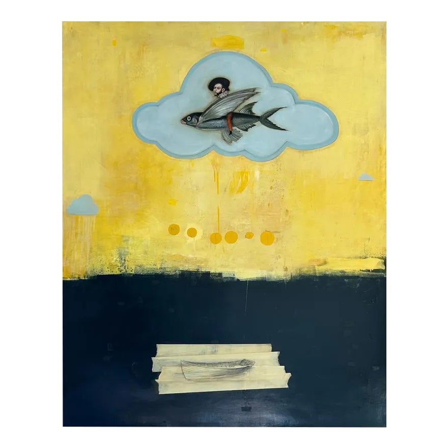 Michele Mikesell, Ibn Battuta, Oil on Canvas, 2022 | Chairish