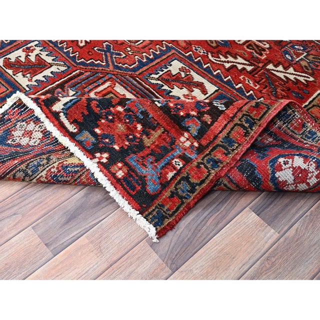 1960s Red Semi Antique Oriental Rug | Chairish