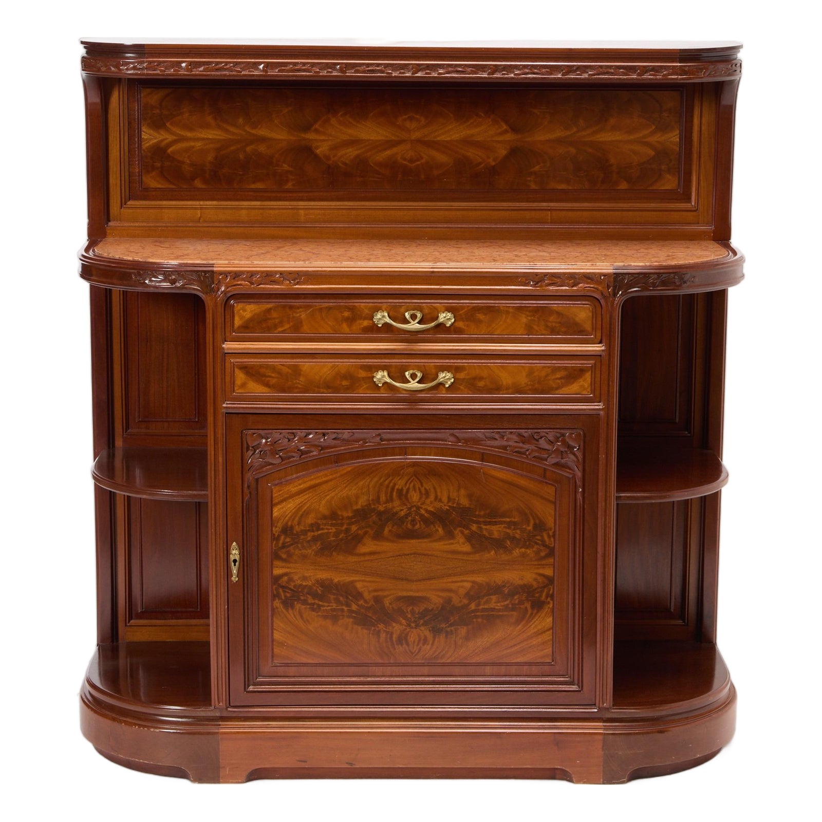 Antique French Art Nouveau Louis Majorelle Mahogany Buffet / Server ...