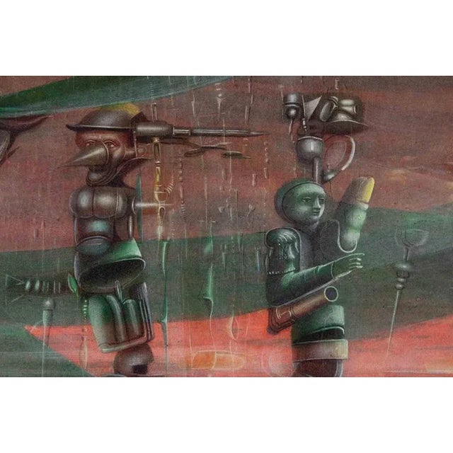 Franz Bayer, Story of the Soldier, 1975, Oil | Chairish