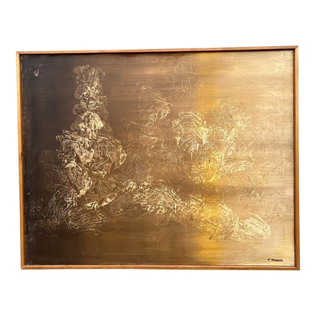 Mid 20th Century Original Midcentury Modern 1963 Art | Chairish