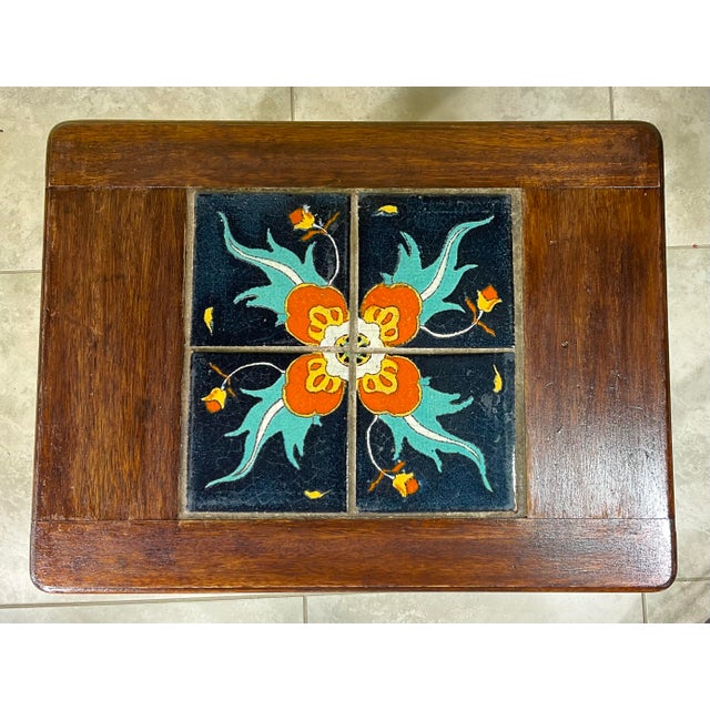Antique California Tile Table Spanish Colonial Mission With Ceramic ...