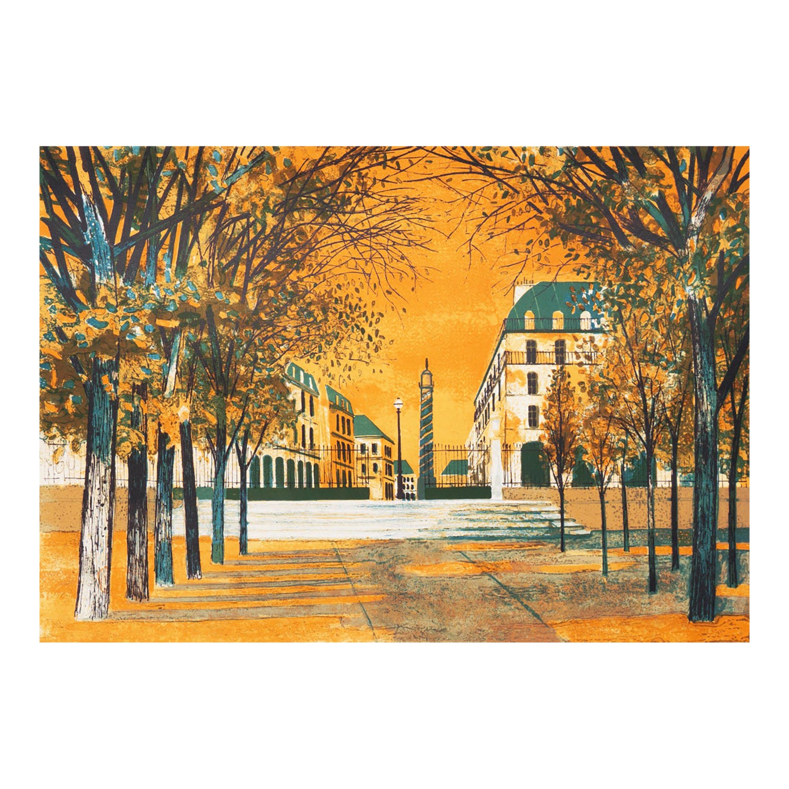 'View of the Place Vendôme' by Yves Ganne, Musée d'Art Moderne Paris ...