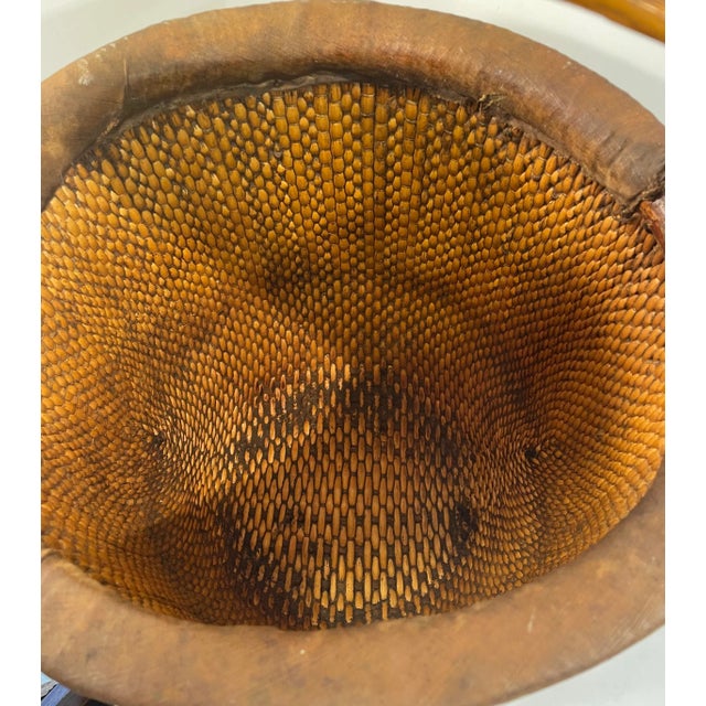 Large Antique Asian Rice Gathering Basket | Chairish