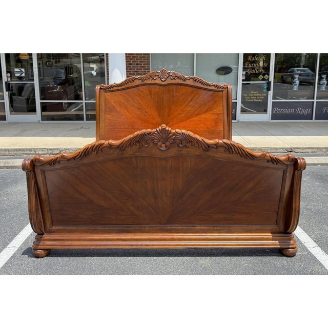 American Drew Bob Mackie Home King Size Sleigh Bed | Chairish