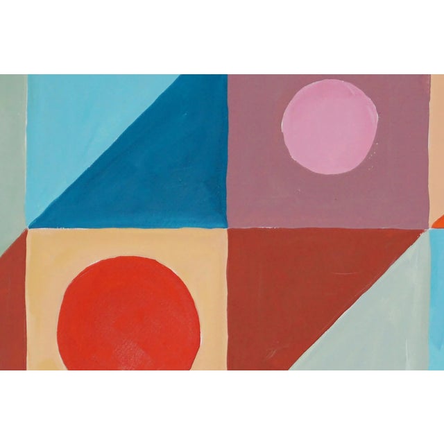 2023 "Geometric Ocean Corals" Geometric Pattern Acrylic Painting on ...
