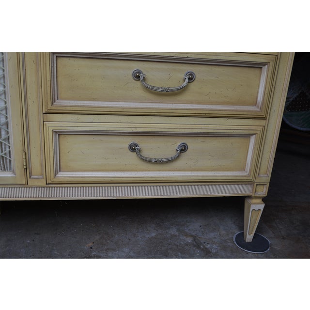 1950s Attributed to Basic Witz Yellow French Provincial Long Low 6 ...