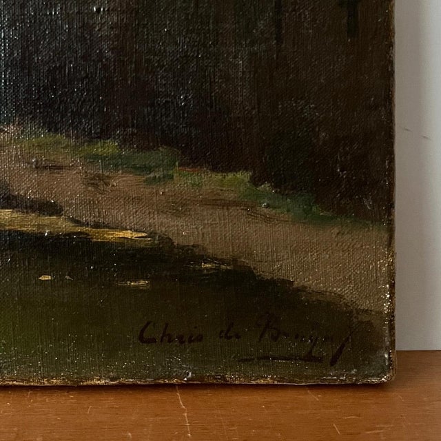 1920s Amsterdam Canal Oil Painting | Chairish
