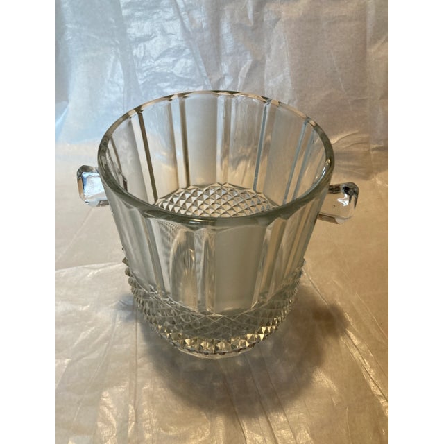 Mid 20th Century Vintage Crystal Ice Bucket | Chairish