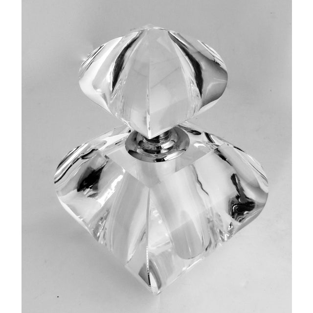 Art Deco Very Large Fine Quality French Cut Glass Perfume Bottle Circa ...