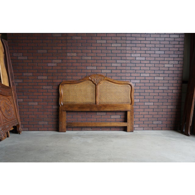 Country French Cane Full/Queen Headboard | Chairish
