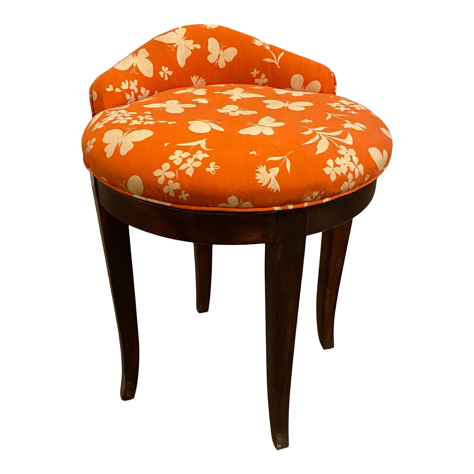 Vintage Samuel Marx Vanity Swivel Stool | Chairish