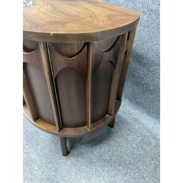 Mid-Century Vintage Pair Kent Coffey Perspecta Walnut Pecan Nightstands ...