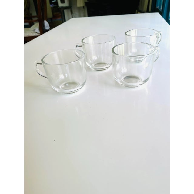 Vintage Clear Glass Punch Cups Set of 4 | Chairish