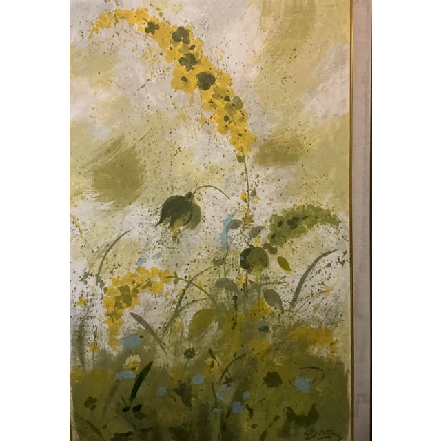 Late 20th Century Dietrich Grunewald Oil on Canvas Mid Century Modern ...