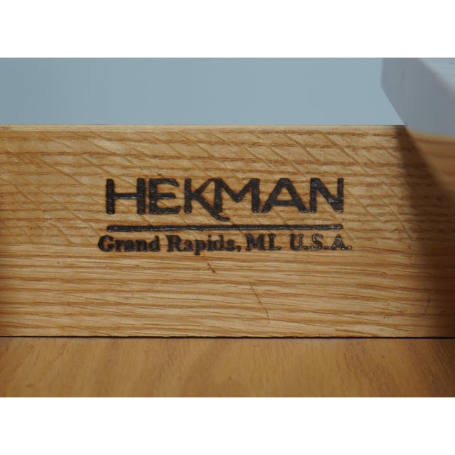Hekman Flame Mahogany Federal Console Hall Table | Chairish