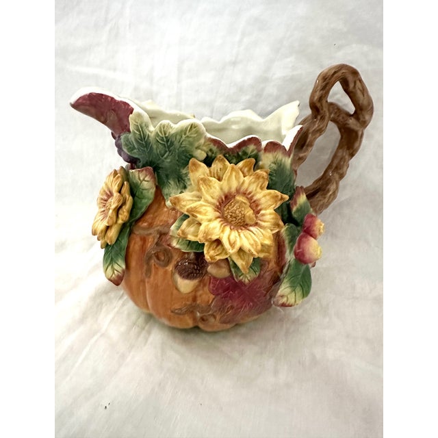 Fitz and Floyd Autumn Splendor Pitcher | Chairish