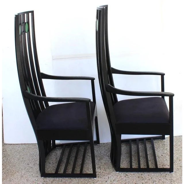 1970s Charles Rennie Mackintosh Style for Cassina Arm Chairs - a Pair ...