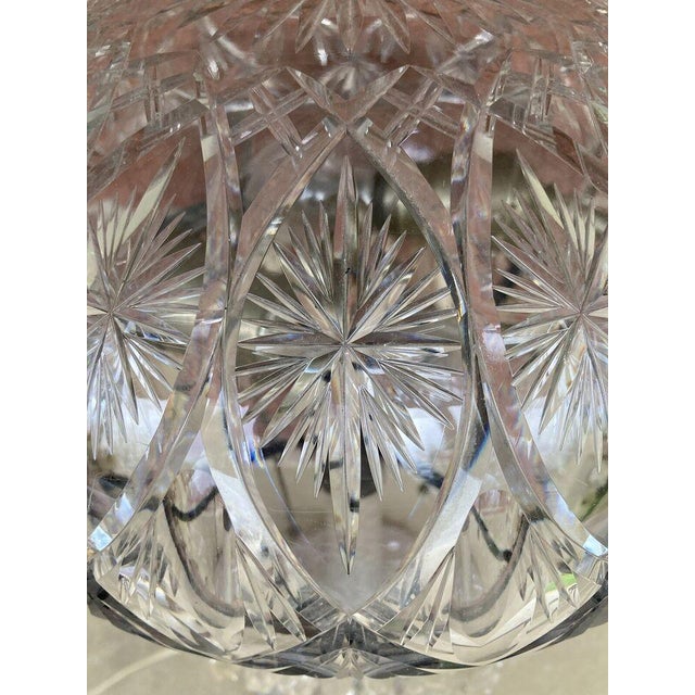 1905 American Brilliant Cut Crystal 2-Light Converted Parlor Mushroom ...