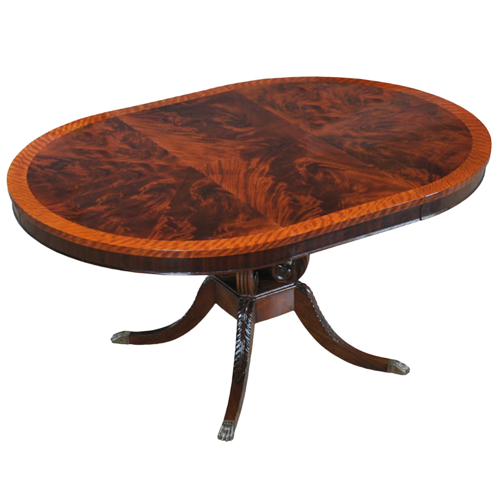 Regency Harp Base Dining Table | Chairish