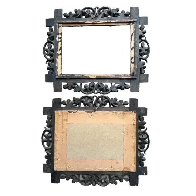 Pair of Late 19th Century Black Forest Frames | Chairish