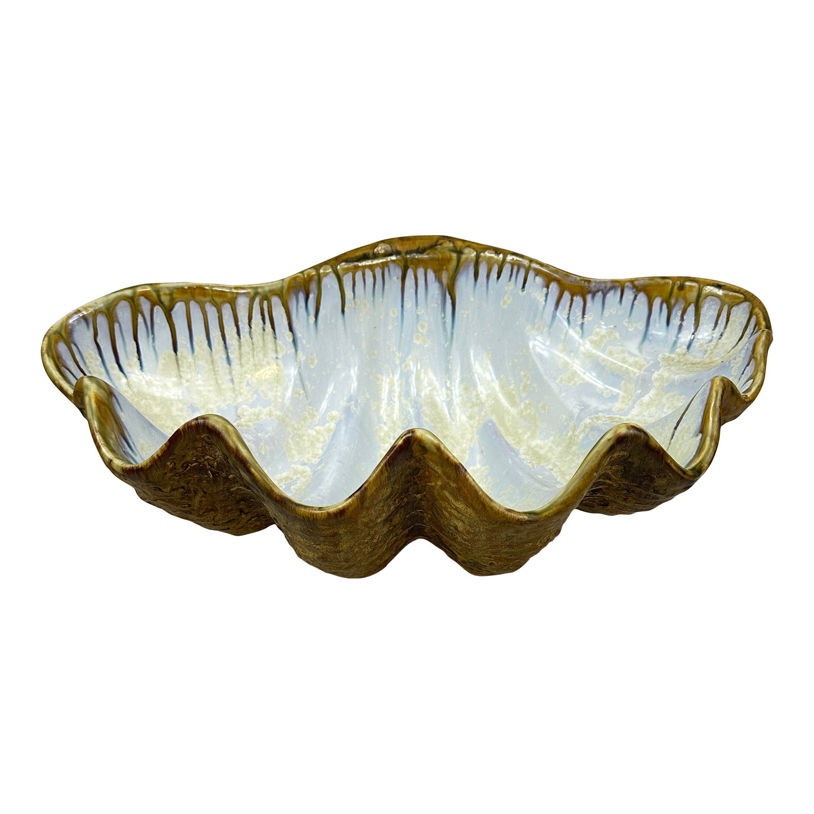 Ae Ceramics Large Sea Clam Bowl | Chairish