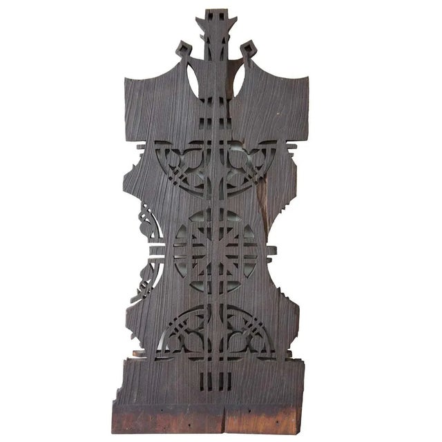 Rare American Louis Sullivan Prairie School Redwood/Cedar Pierced Panel ...
