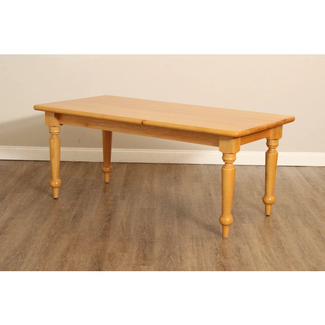 Farmhouse Style Solid Maple Dining Table | Chairish