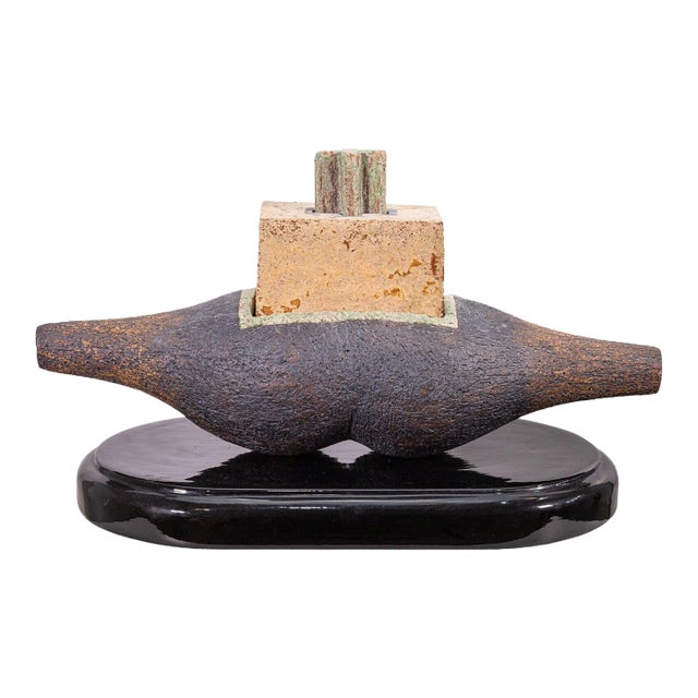John Gill Contemporary Abstract Stoneware Biomorphic Sculpture Statue ...