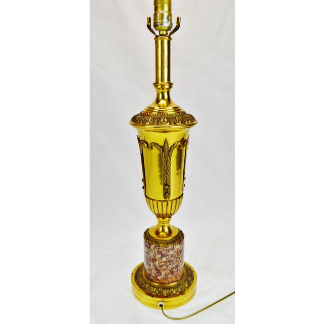 Vintage Stone Base Table Lamp | Chairish
