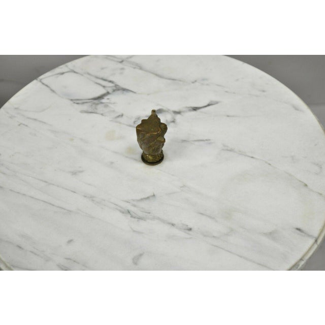 Antique Small Bronze and Marble Figural Italian Renaissance Side Tables ...