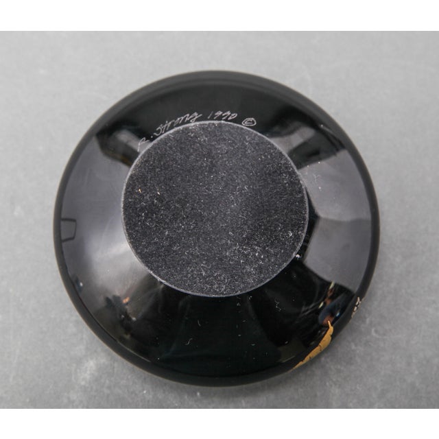 Randy Strong Abstract Modern Art Glass Paperweight | Chairish