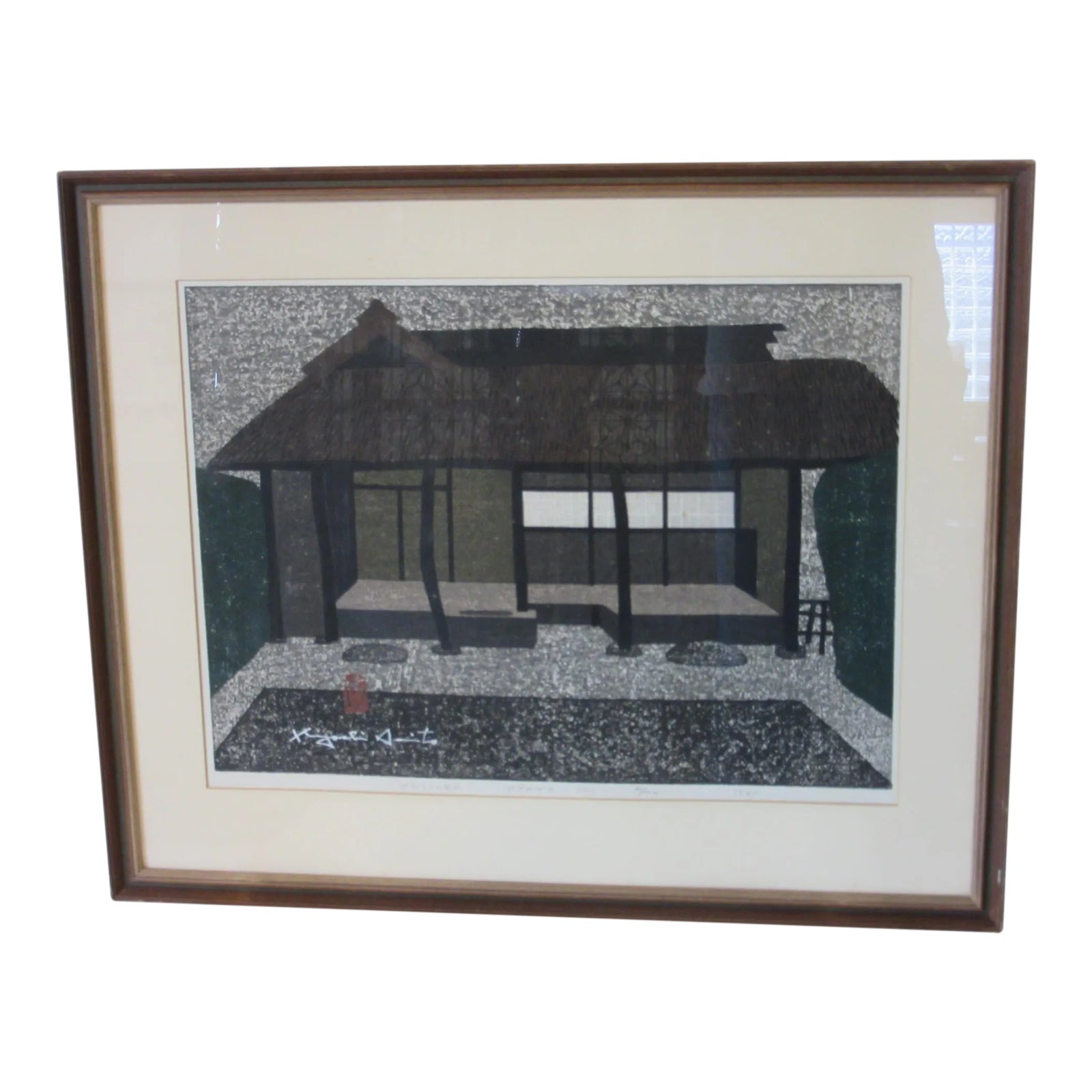 Kiyoshi Saito Japanese Woodblock Print / Mid Century | Chairish