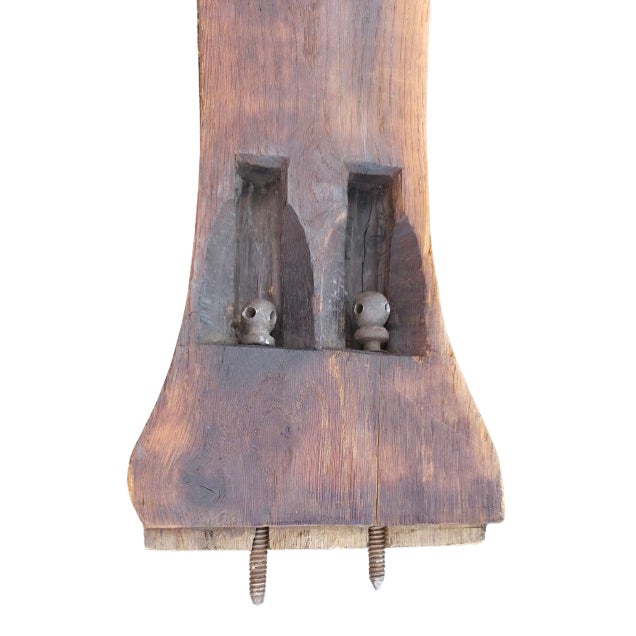 Antique French Provençal Carved Wood Bed With Warm Honey-Toned Patina ...