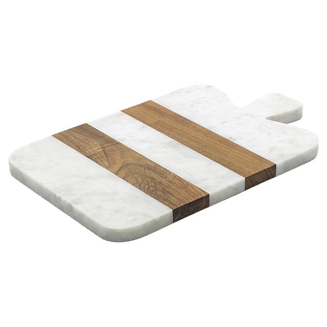 Small White Marble and Wood Cutting Board from Fiammettav Home ...