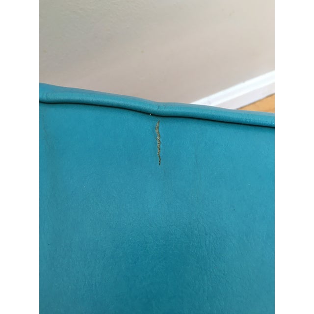 Mid Century Danish Modern of Gardner Turquoise Arm Chair | Chairish