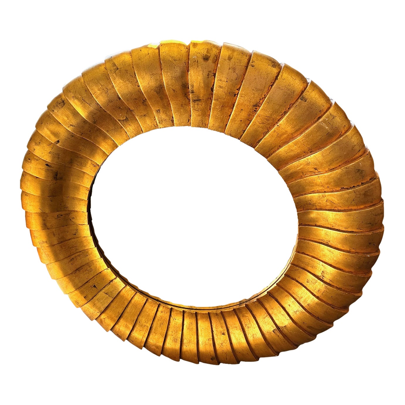 Raschella Collection Oversized Sculptural Contemporary Gold Gilt Mirror ...