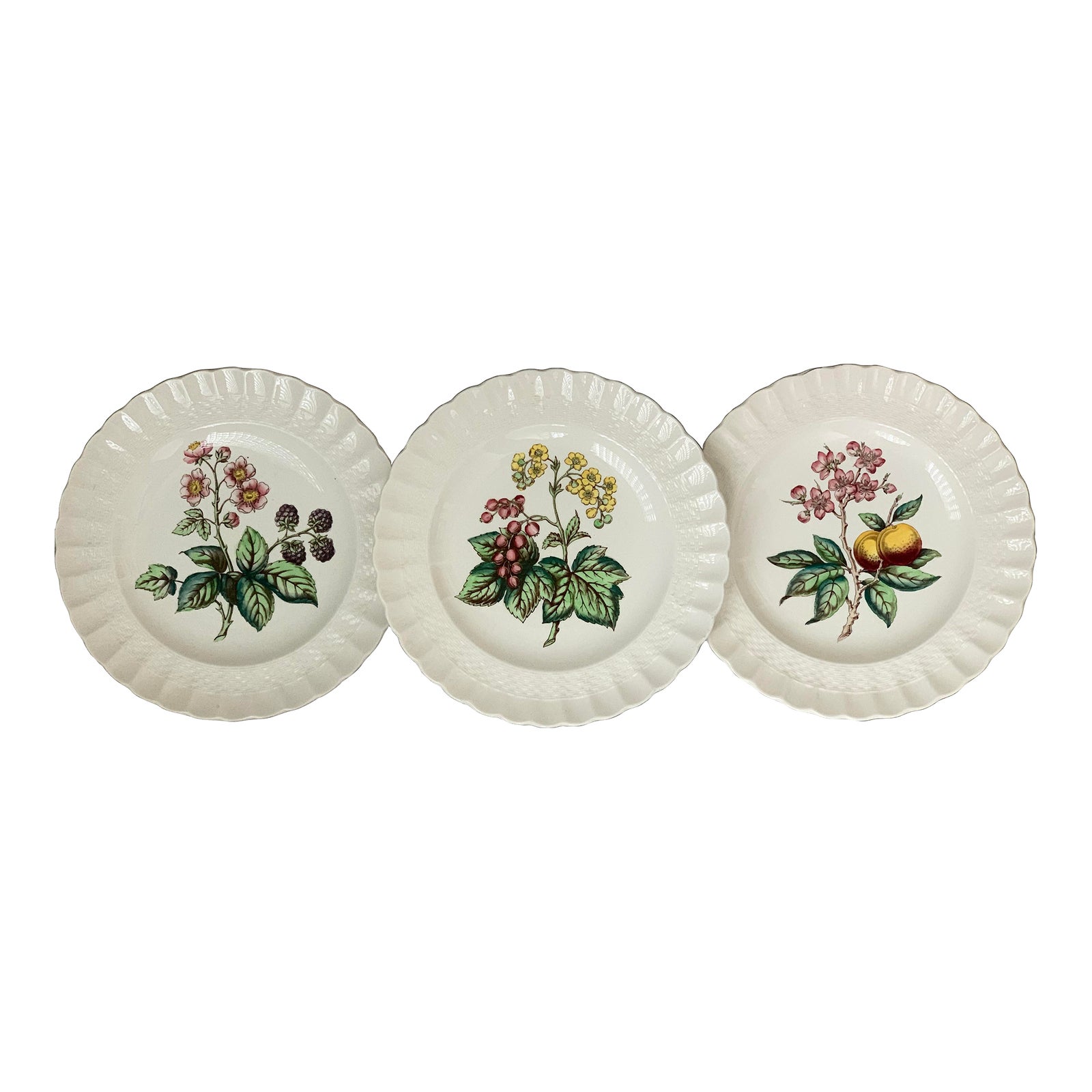 Vintage English Copeland Spode ‘Glendale’ Scalloped Plates in Chelsea ...
